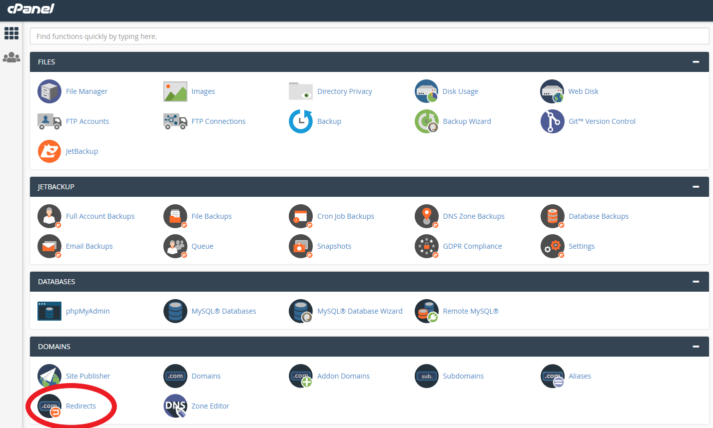 How to create a domain redirect in cPanel - UKHost4U