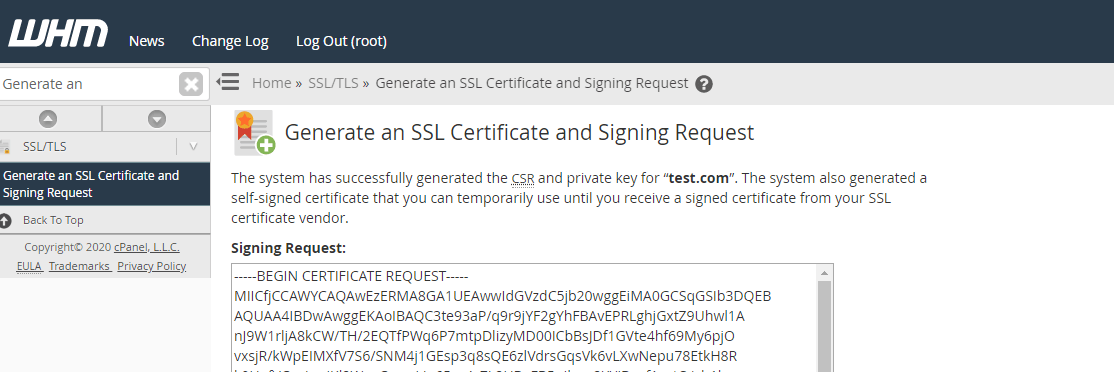 How to Generate a Certificate Signing Request (CSR) in WHM - UKHost4U