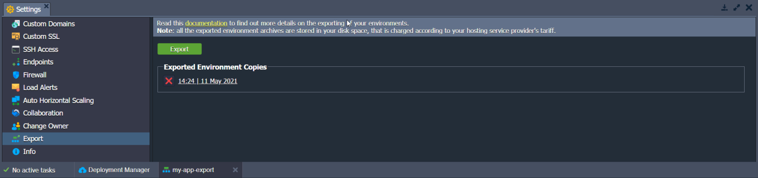 How to Import & Export your environment ? | UKHost4u Cloud Platform