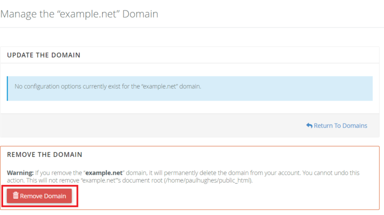 How to Remove a Domain in cPanel - UKHost4U