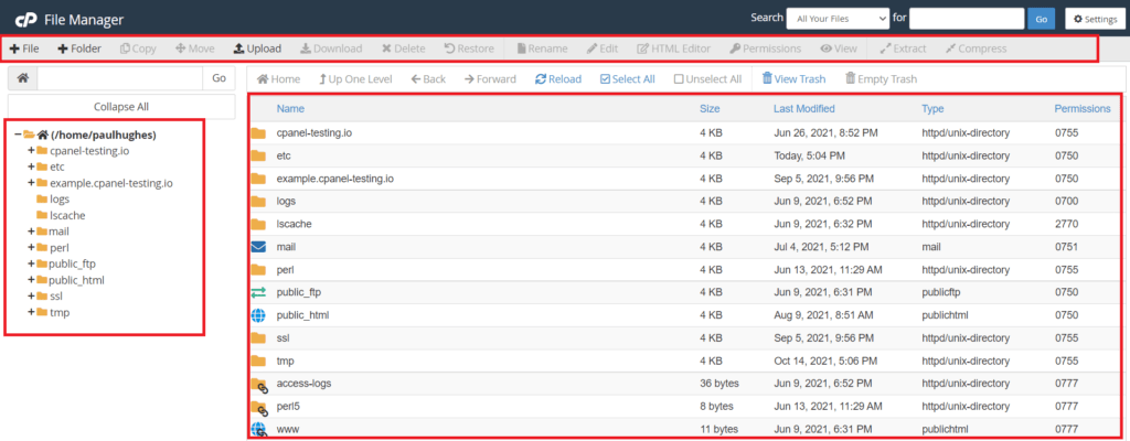 How To Navigate Through File Manager - UKHost4U