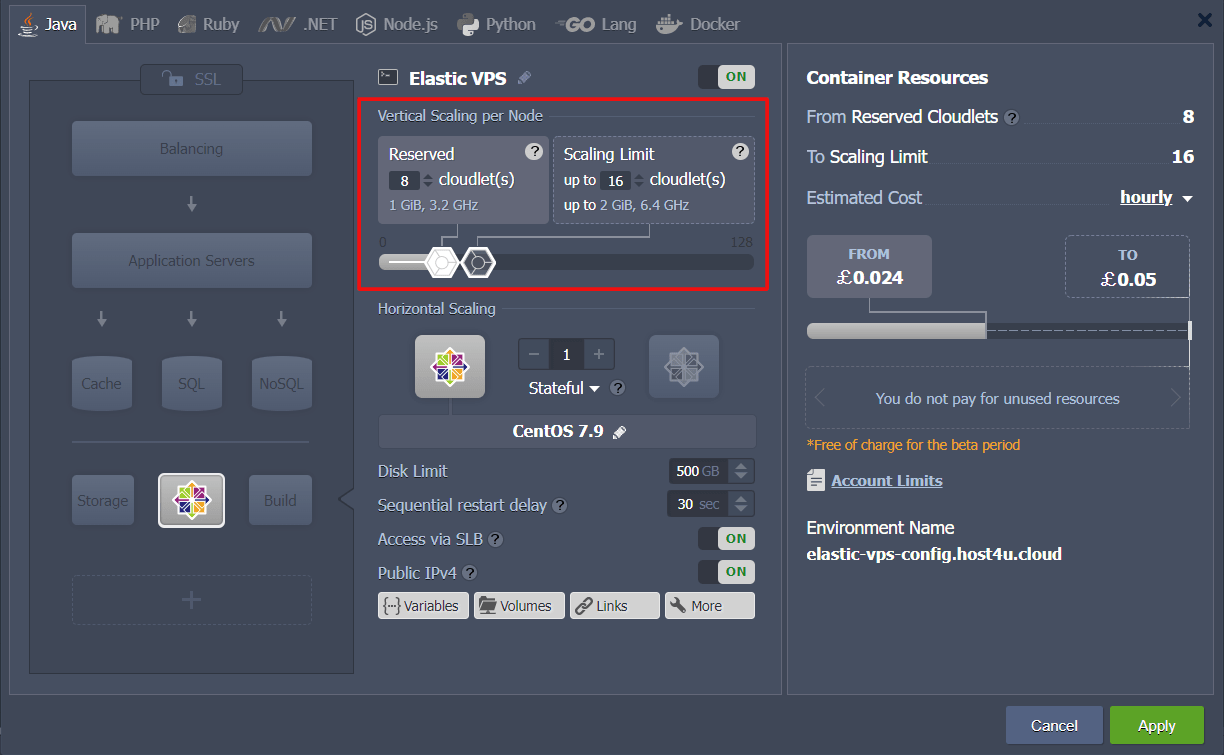 Configure The Elastic VPS - UKHost4U