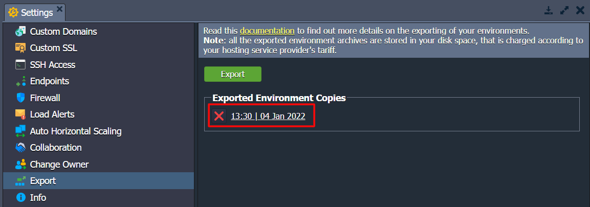 Export Environment - UKHost4U