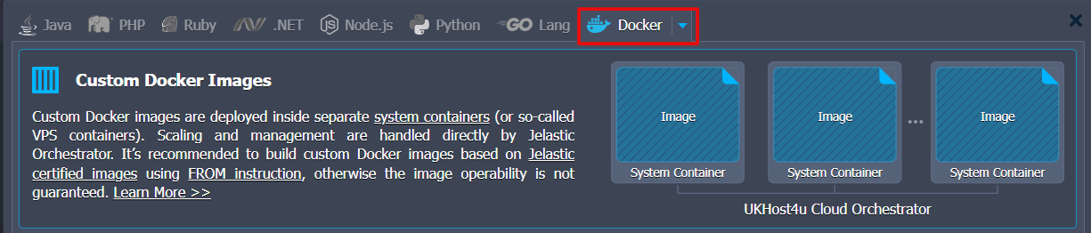 Custom Containers Deployment From Docker Hub - UKHost4U